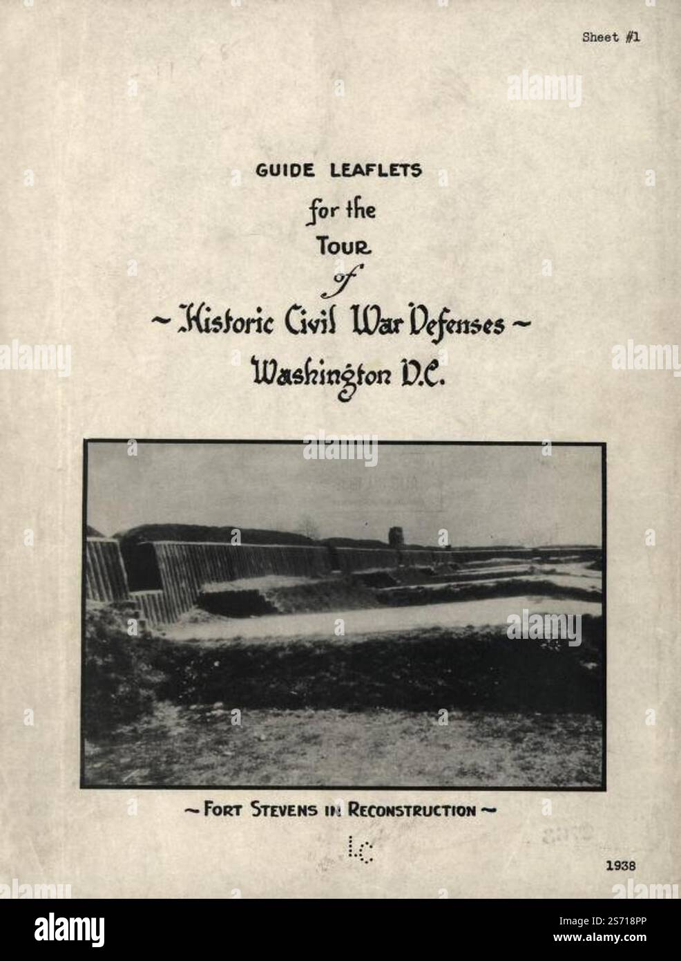 Guide leaflets for the tour of historic Civil War defenses, Washington ...