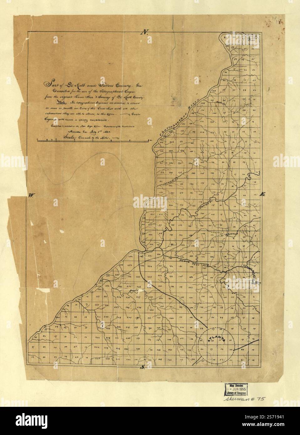 Part of DeKalb and Fulton County, Ga. : compiled for the use of the ...