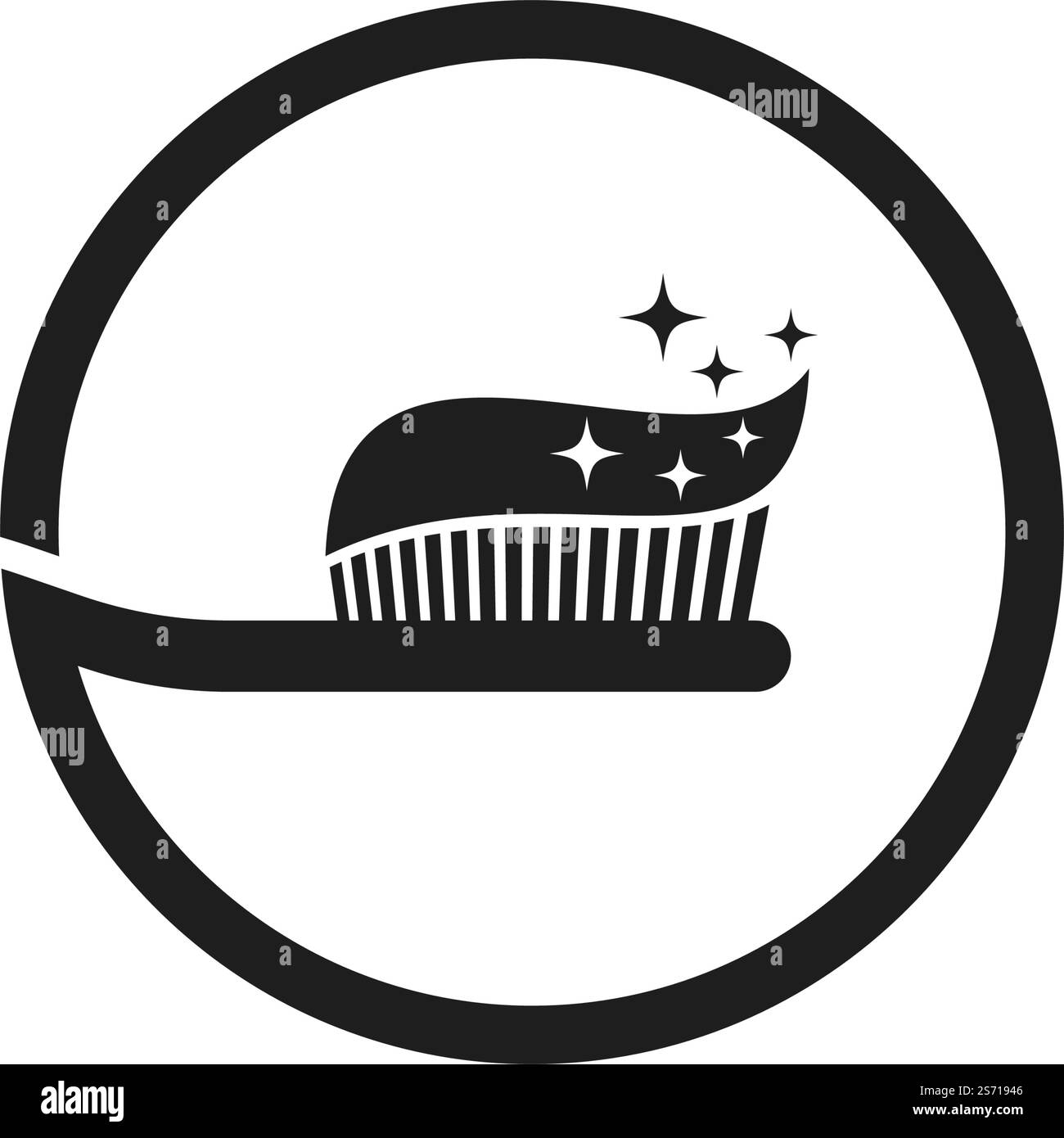 Toothbrush logo illustration vector flat design eps 10 Stock Vector ...