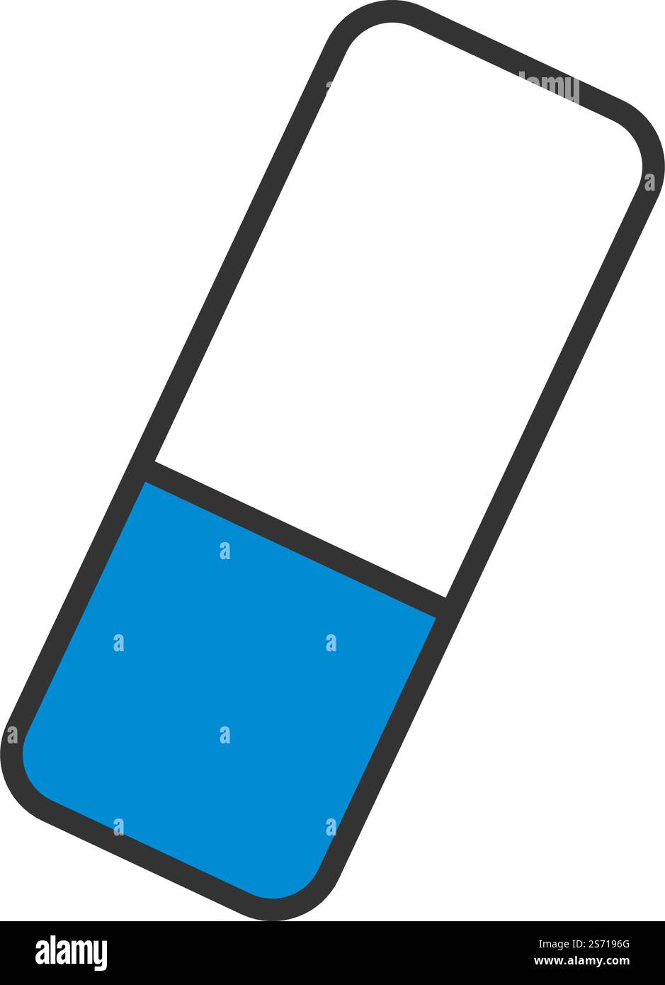 Eraser Icon. Editable Bold Outline With Color Fill Design. Vector ...