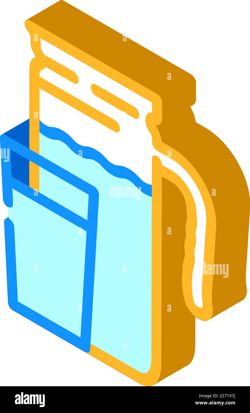 buttermilk milk product isometric icon vector. buttermilk milk product ...