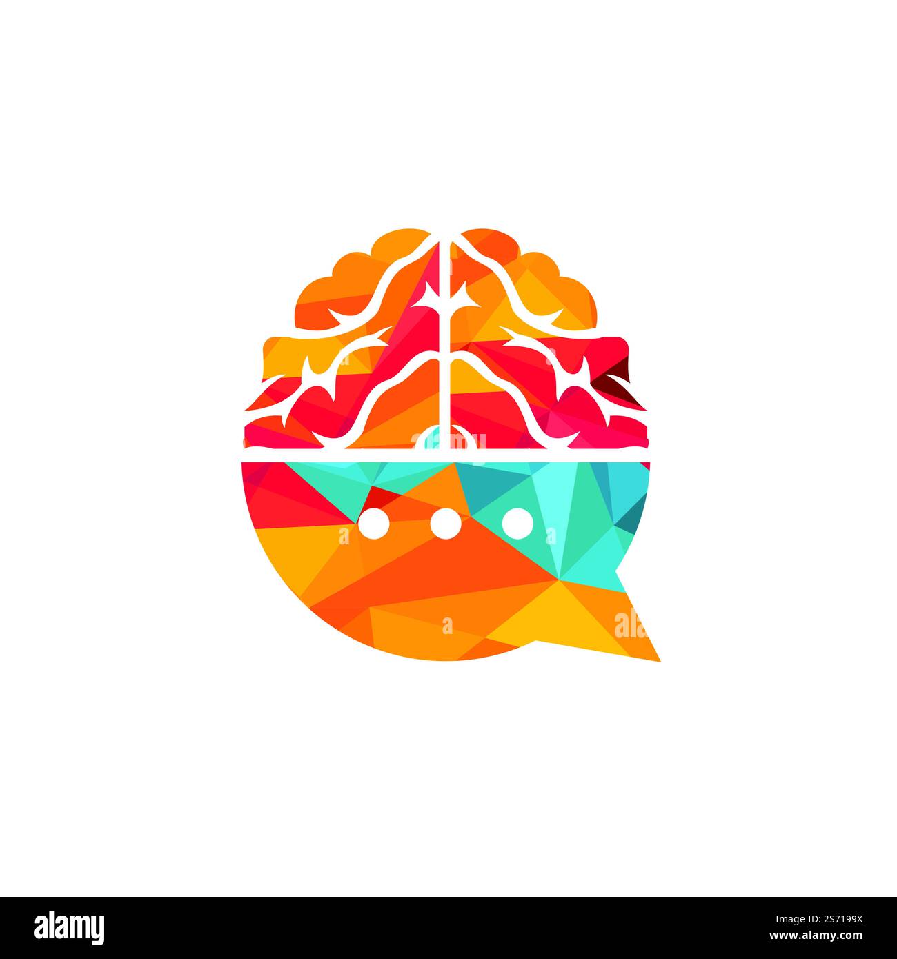Brain chat vector logo template. Brain Consult logo design concept ...