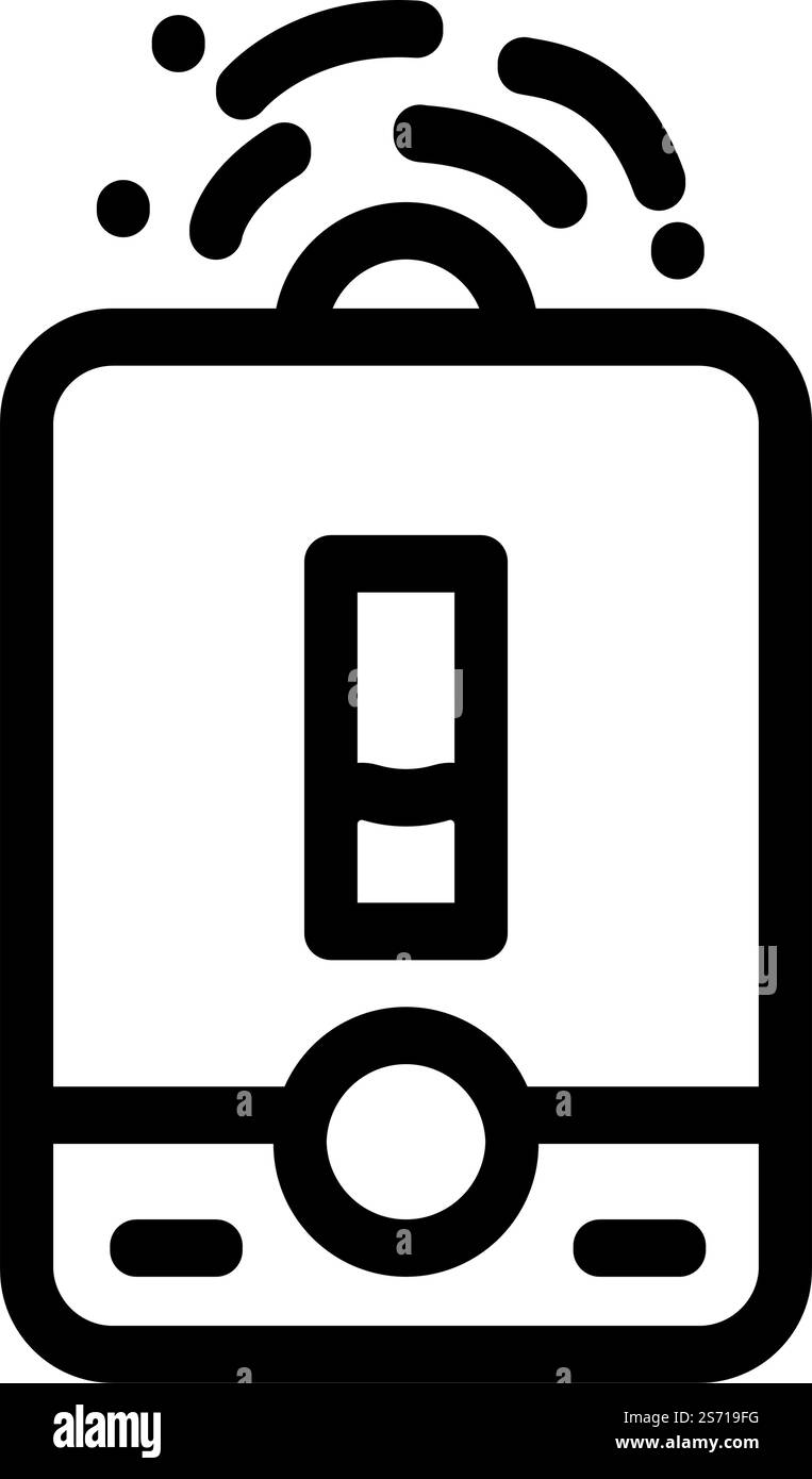 humidifer air line icon vector. humidifer air sign. isolated contour ...