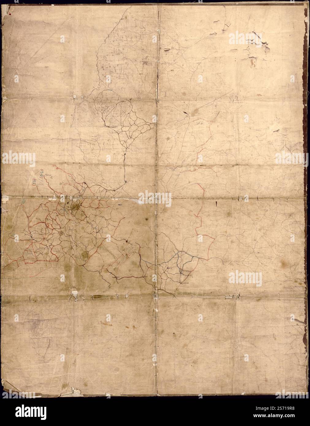 [Map of a portion of eastern Virginia]. 1864 by Confederate States of ...