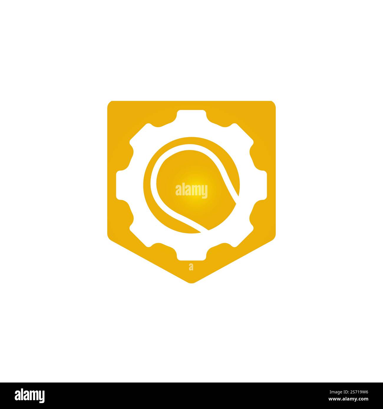 Tennis Gear vector logo design template. Unique tennis and industrial ...