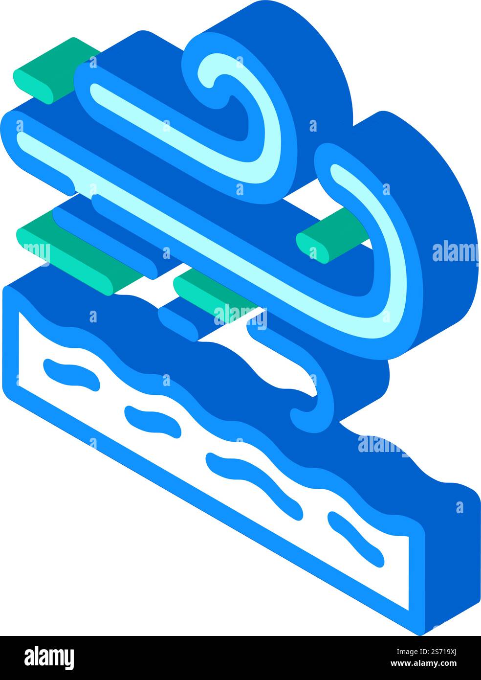 breeze air clean isometric icon vector. breeze air clean sign. isolated ...
