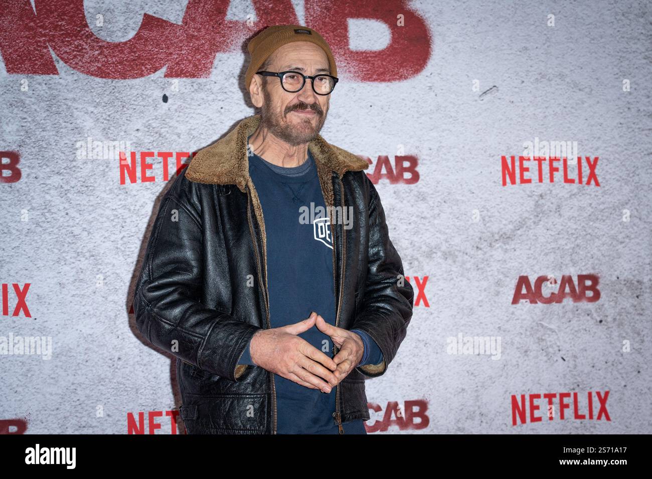 Rome, Italy. 13th Jan, 2025. Marco Giallini attends the photocall of ...
