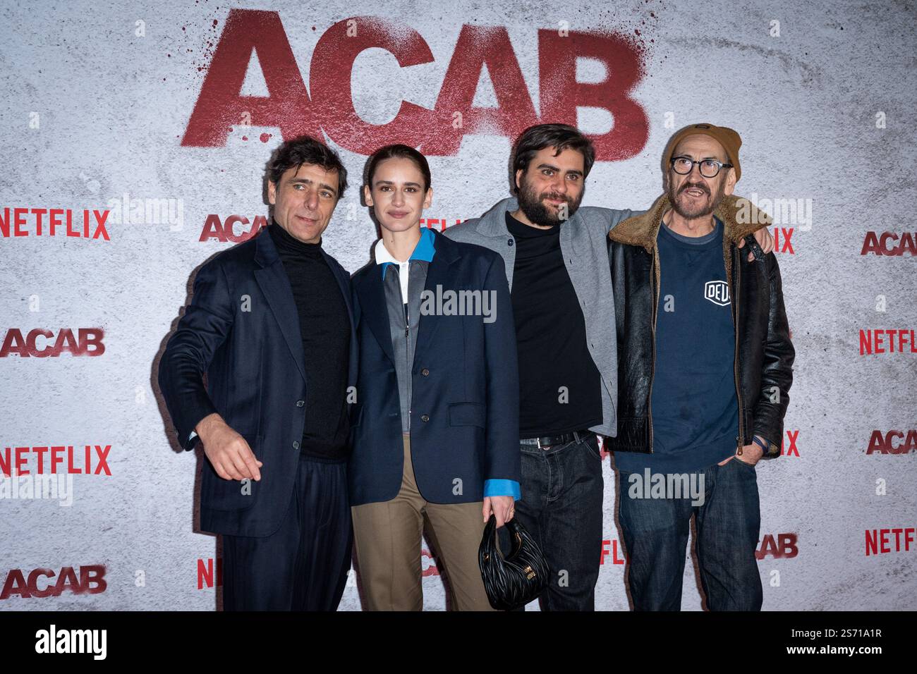 Rome, Italy. 13th Jan, 2025. Adriano Giannini, Valentina Belle ...