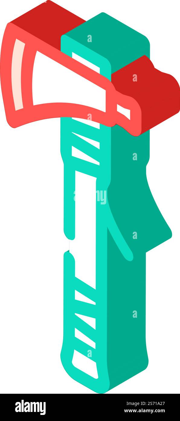 tomahawk blade isometric icon vector. tomahawk blade sign. isolated ...