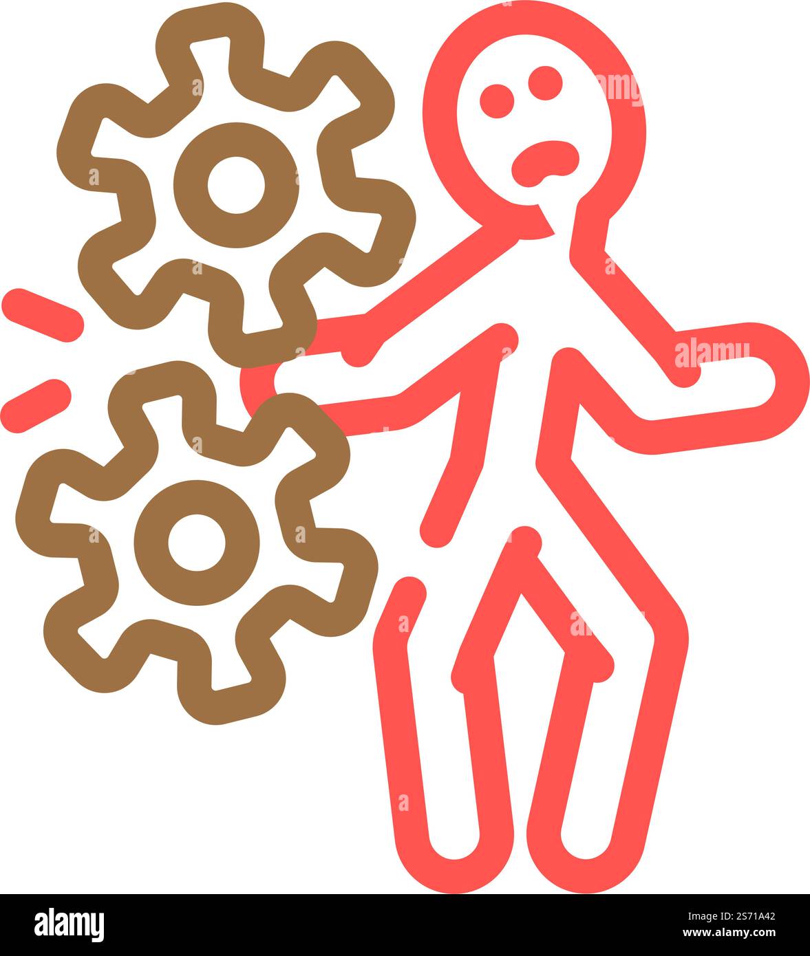 work injury accident color icon vector. work injury accident sign ...