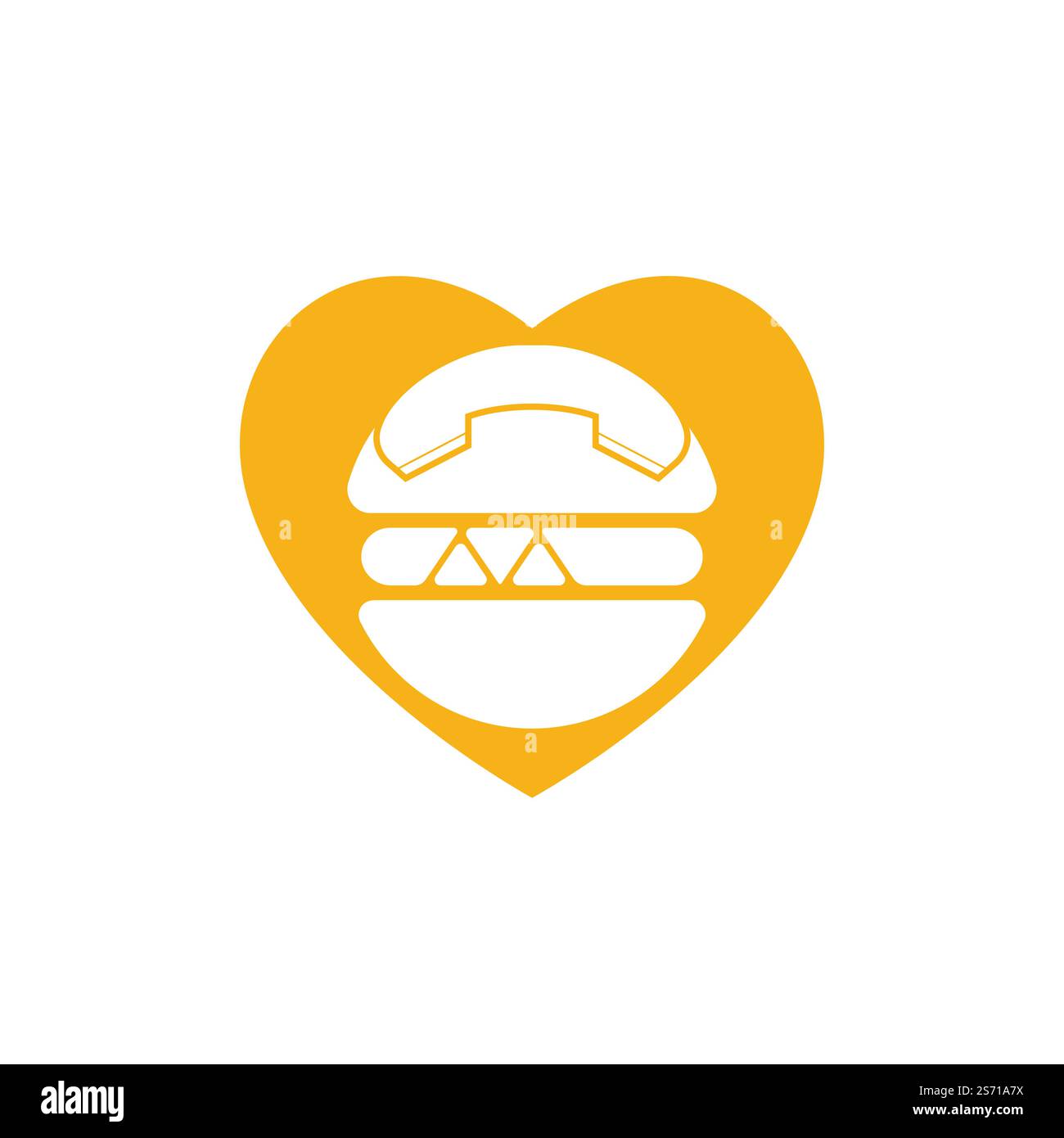 Food call logo design. Burger delivery logo concept. Hamburger and ...