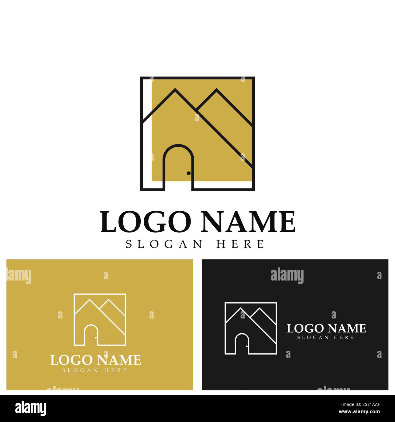 niche door window shape logo vector icon illustration Stock Vector ...