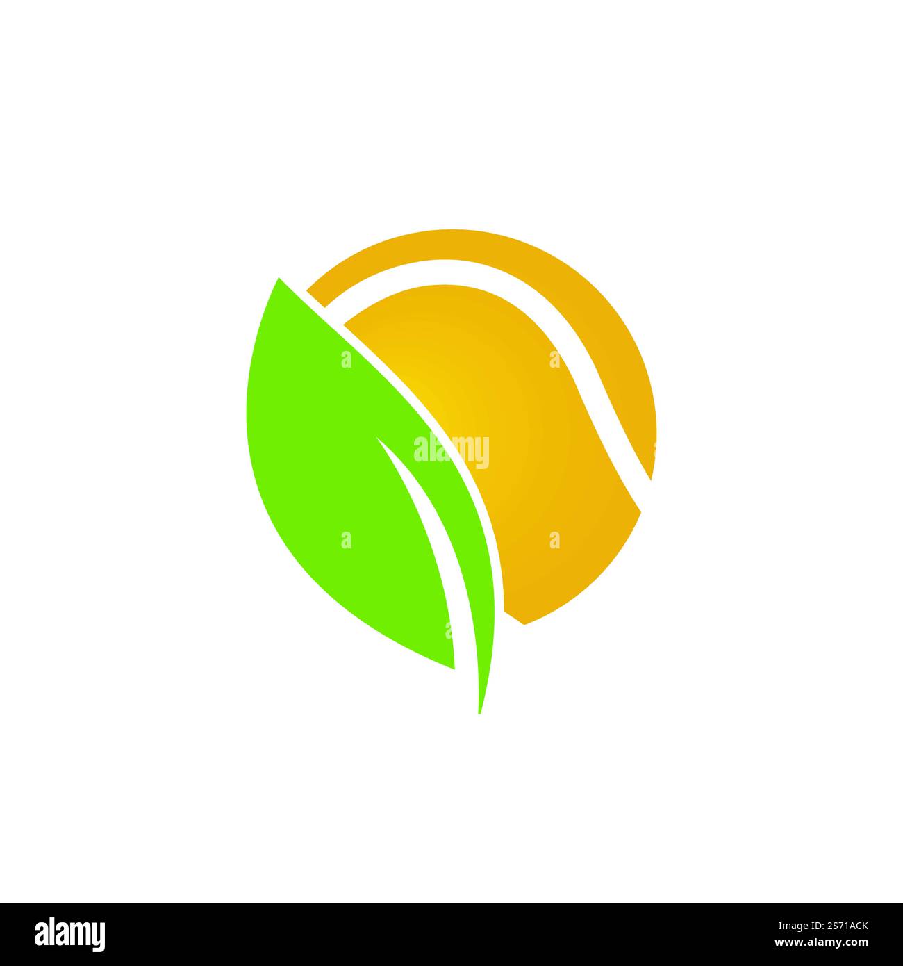 Tennis leaf vector logo design. Game and eco symbol or icon. Unique ...