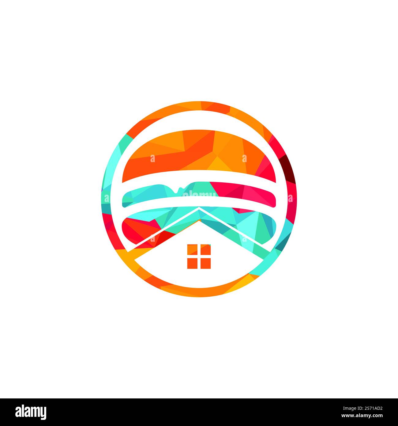 Burger house vector logo design. American classic burger house logo ...