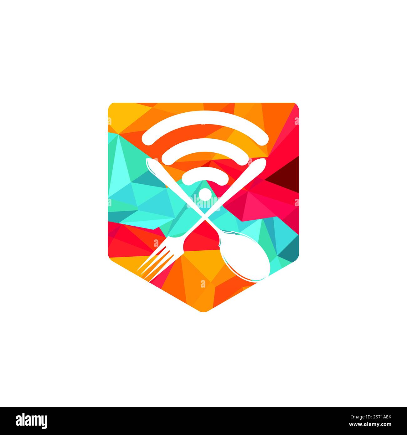 Food signal online food ordering logo design. Order food on internet ...