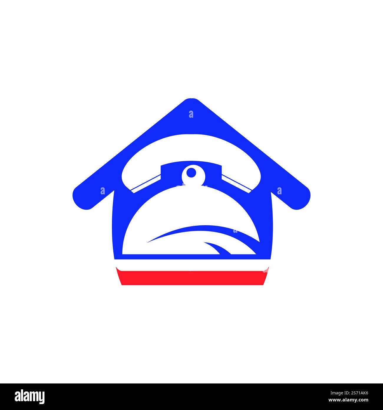 Call food vector logo design. Food delivery service logo concept Stock ...