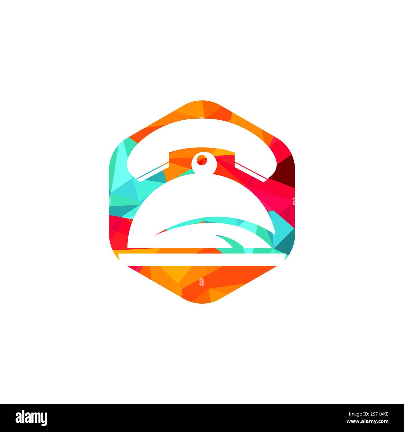 Call food vector logo design. Food delivery service logo concept Stock ...