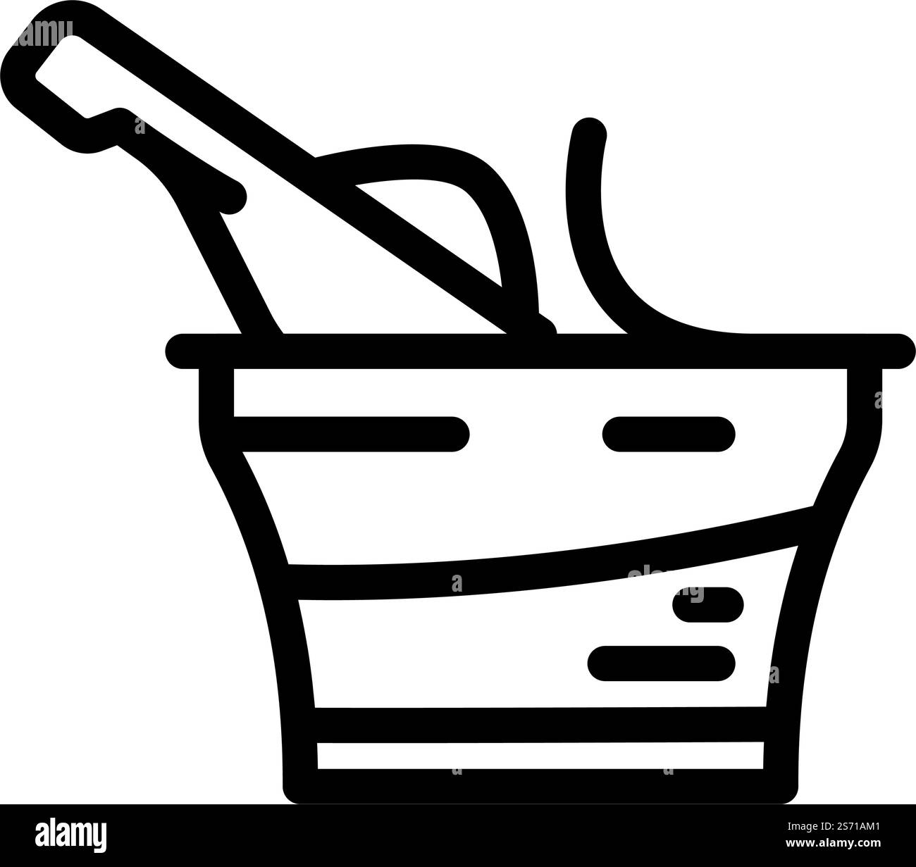skyr milk product line icon vector. skyr milk product sign. isolated ...