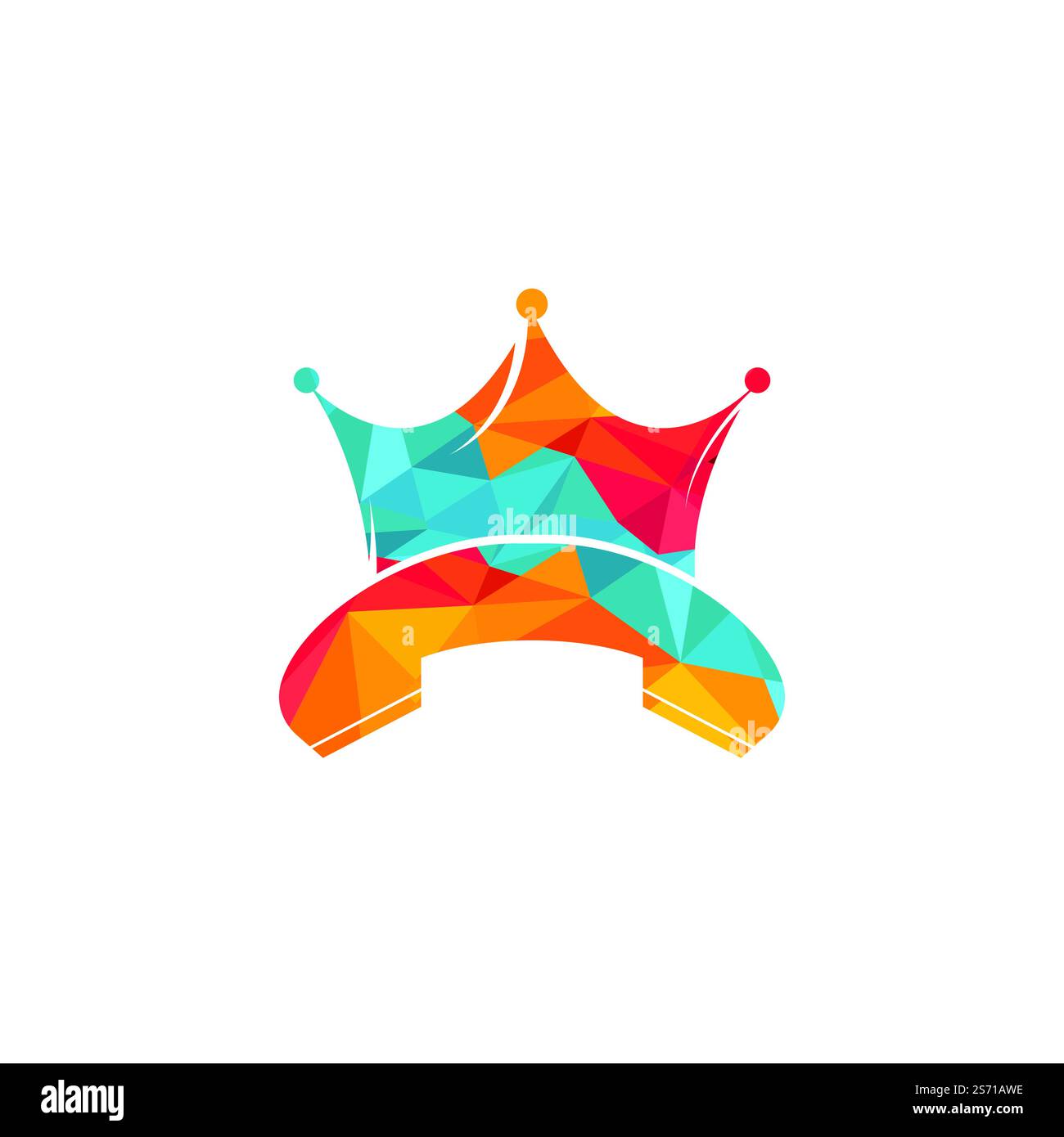 King call vector logo design. Handset and crown icon design Stock ...