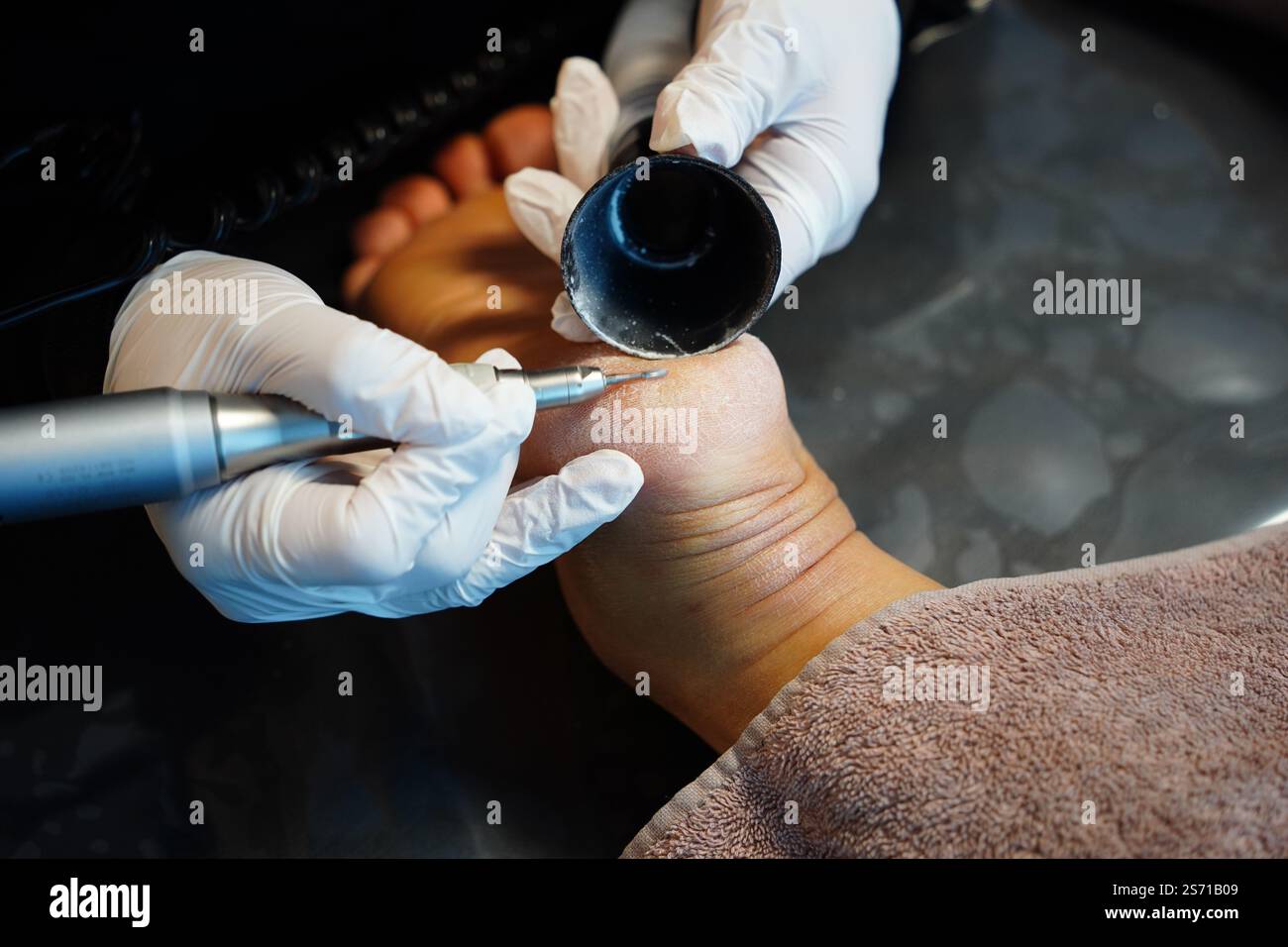 process of foot care at a beauty salon Stock Photo - Alamy