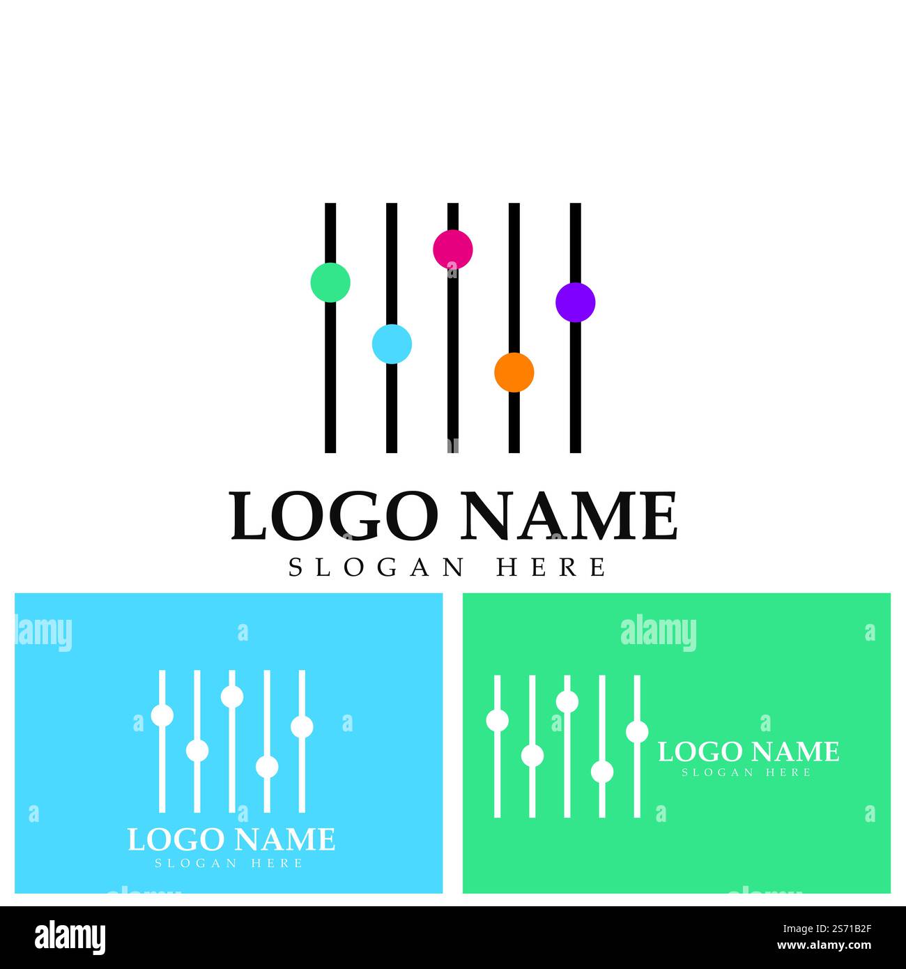equalizer logo and symbol design Stock Vector Image & Art - Alamy