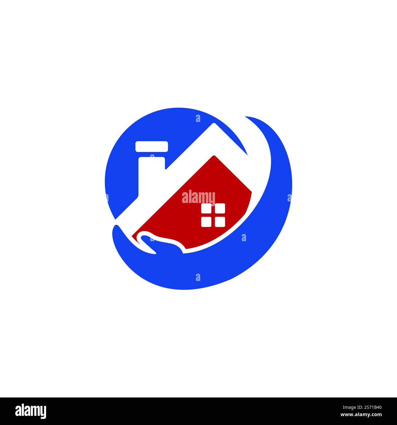 Home care vector logo design. Property care, Home and Real estate logo ...