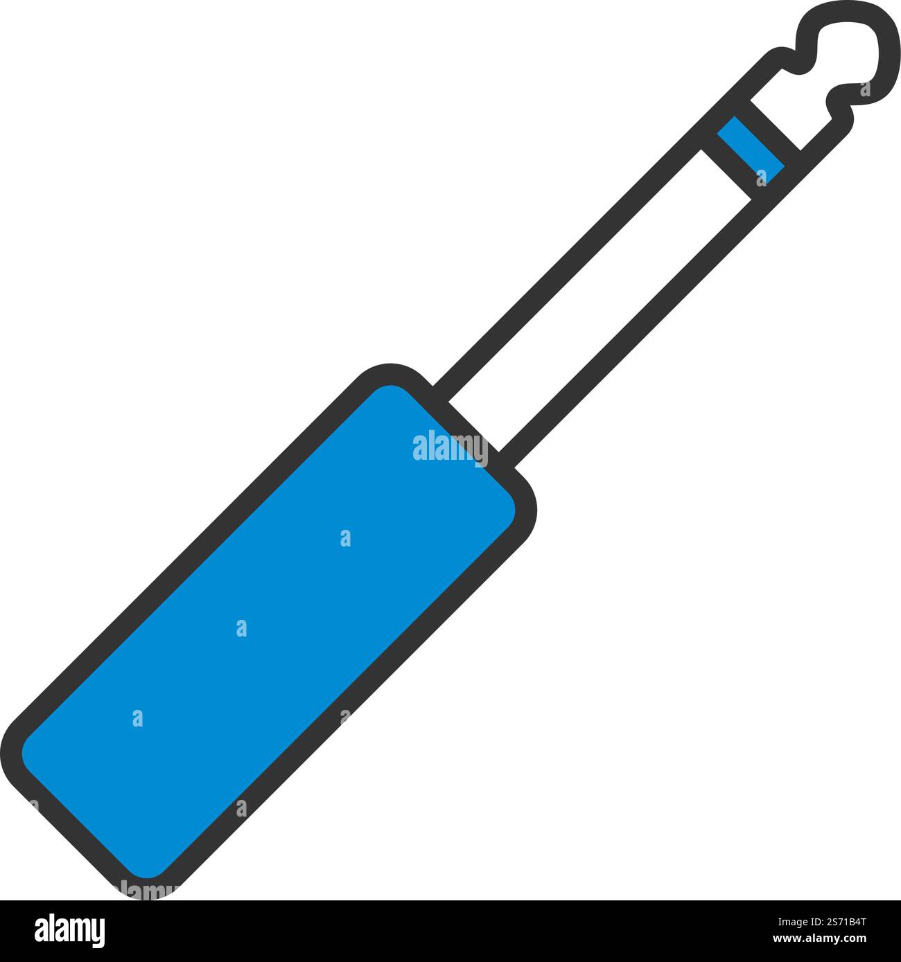 Music Jack Plug-in Icon. Editable Bold Outline With Color Fill Design ...