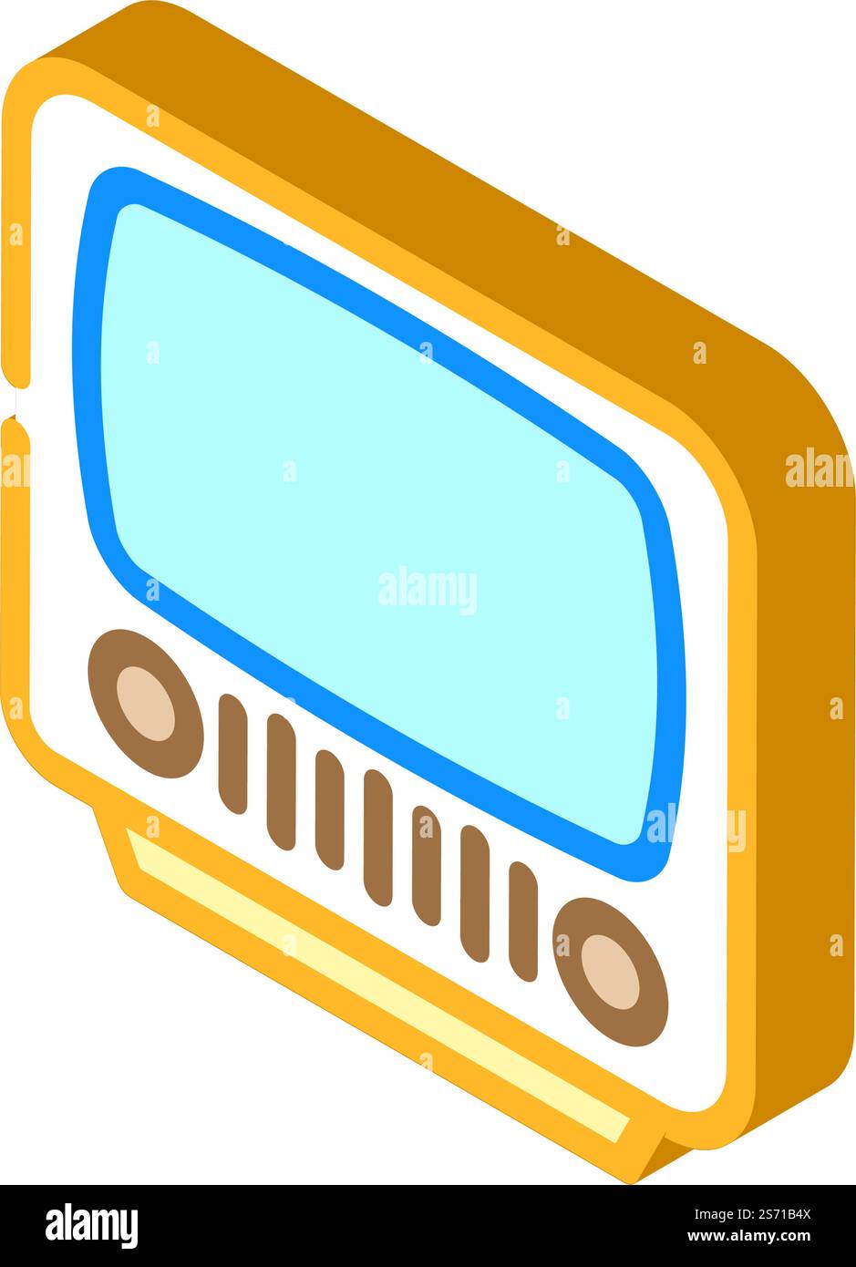 television old gadget isometric icon vector. television old gadget sign ...