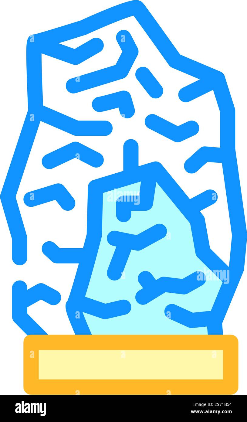 salt cave color icon vector. salt cave sign. isolated symbol ...