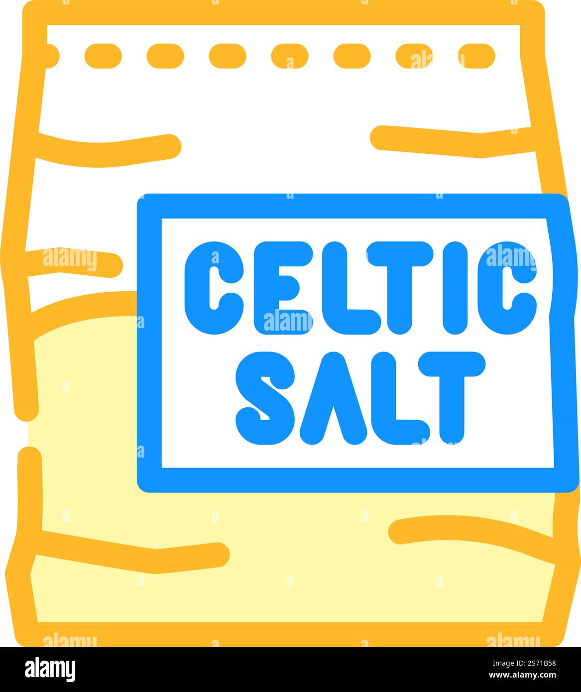 celtic sea salt color icon vector. celtic sea salt sign. isolated ...