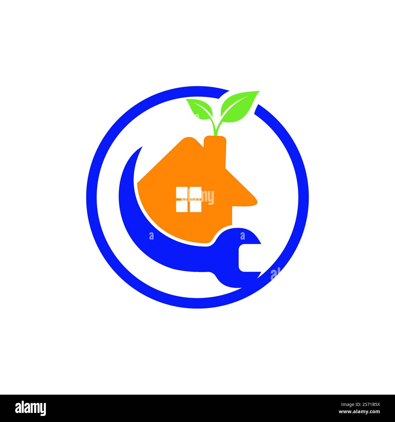 House repair vector logo design template. Home restoration and ...