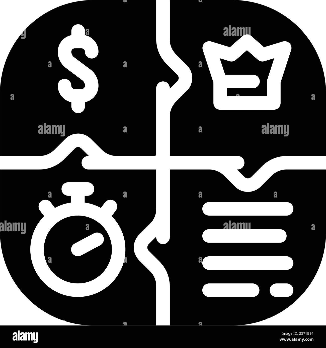 bant budget authority needs timeline glyph icon vector. bant budget ...