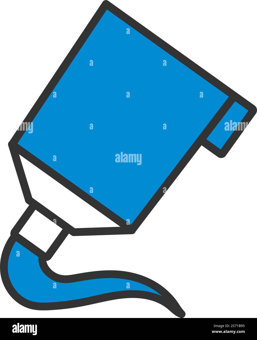 Paint Tube Icon. Editable Bold Outline With Color Fill Design. Vector ...