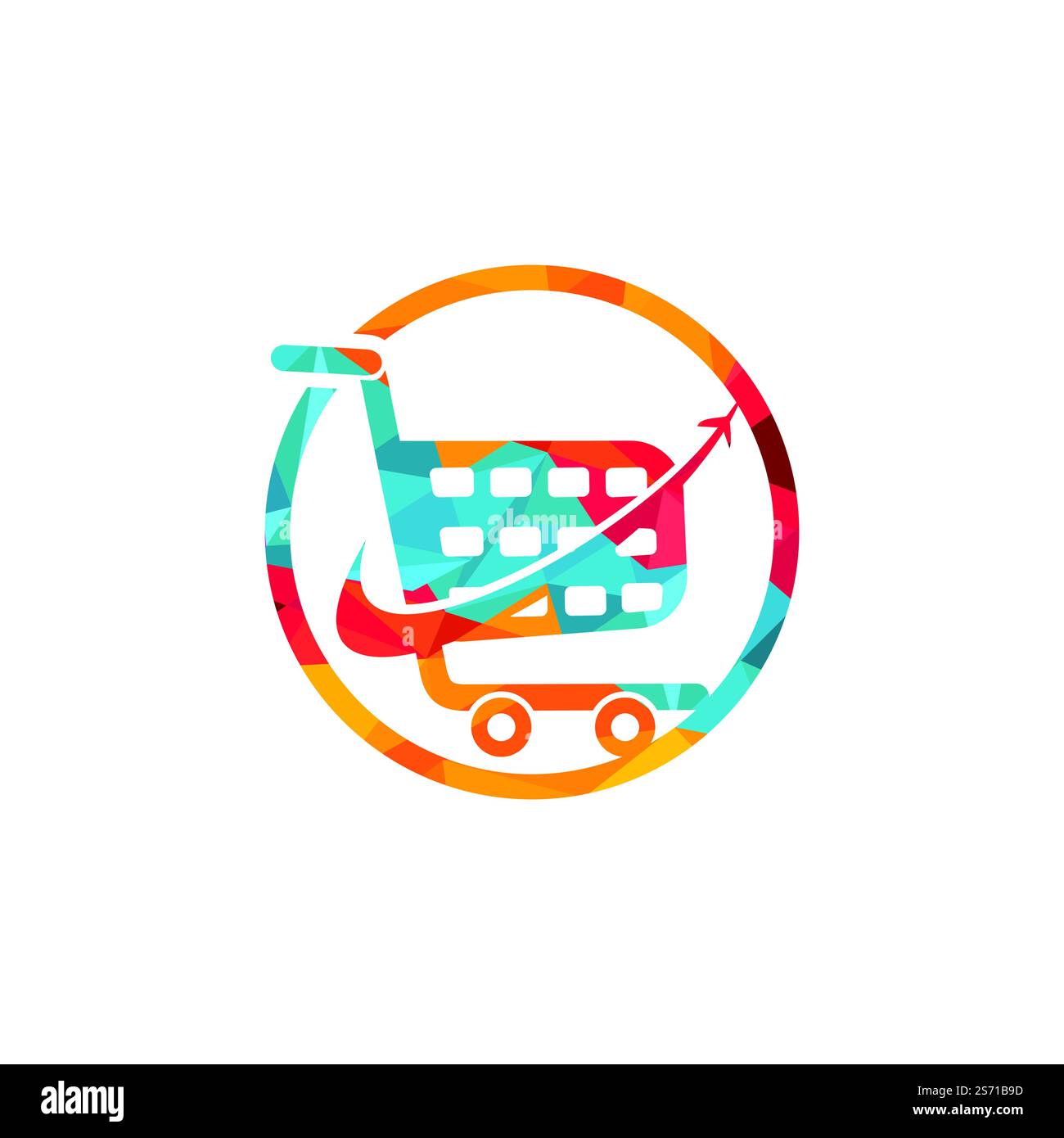 Travel cart vector logo design. Travel Shop logo design template Stock ...