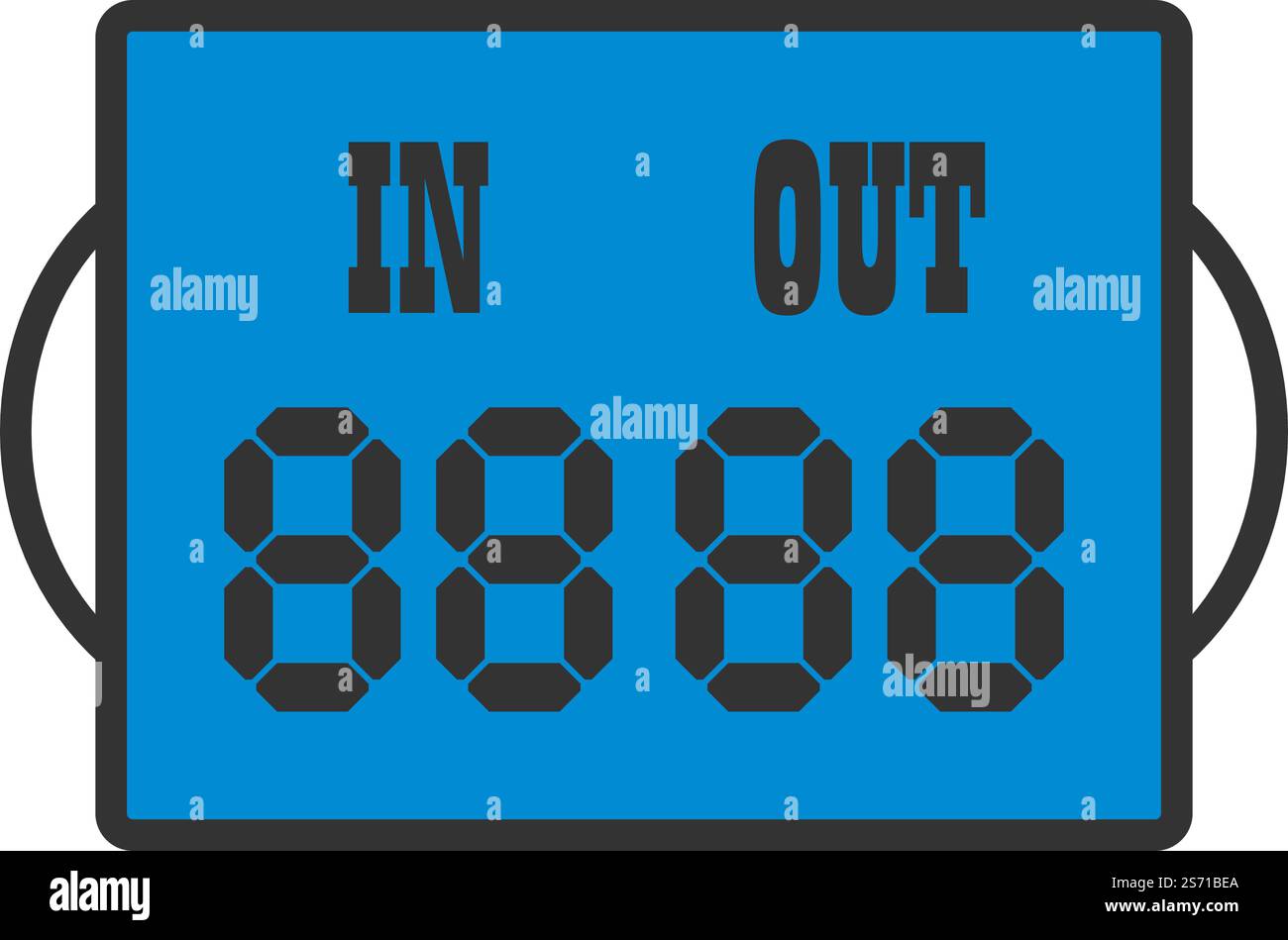Icon Of Football Referee Scoreboard. Editable Bold Outline With Color ...