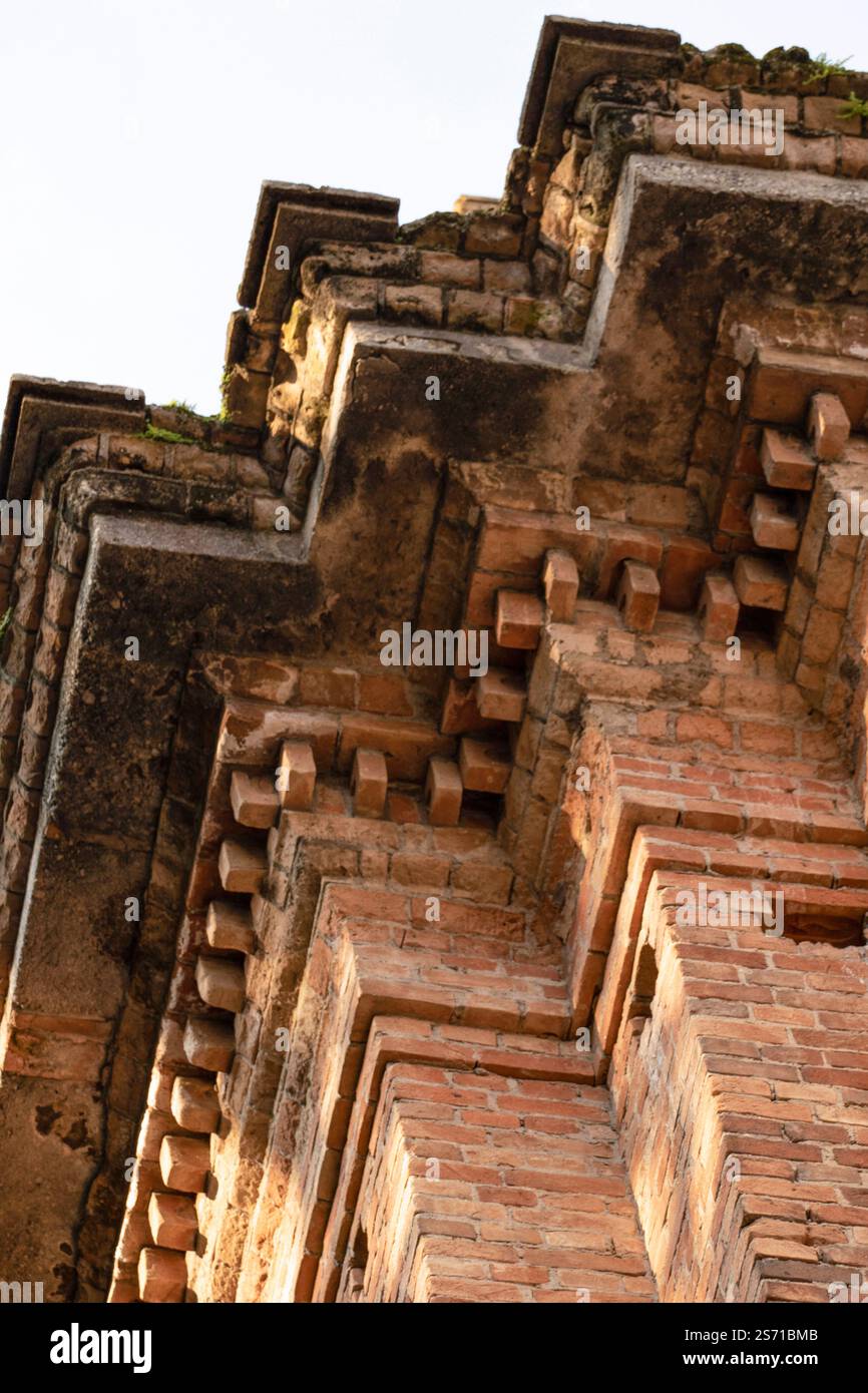 Details of an old building in Brazil. Architectural style, old bricks ...