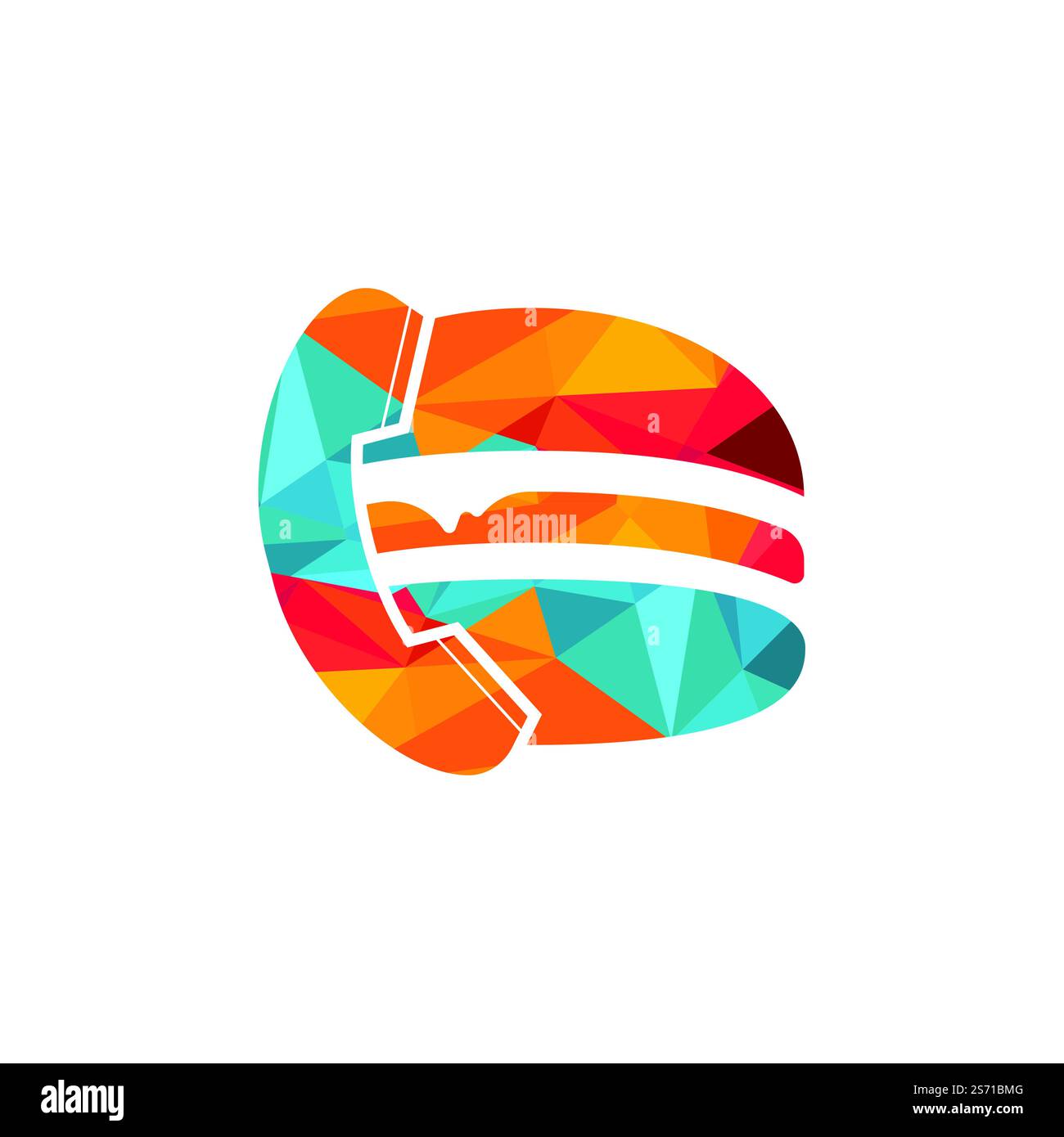 Food call logo design. Burger delivery logo concept. Hamburger and ...
