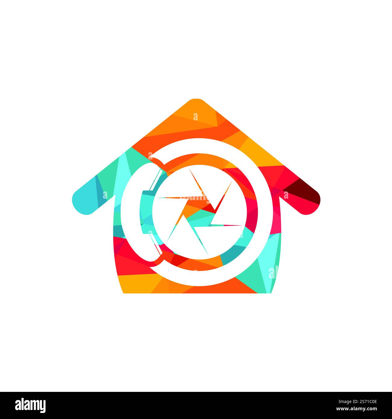 Photo call vector logo design. Snap call logo idea Stock Vector Image ...