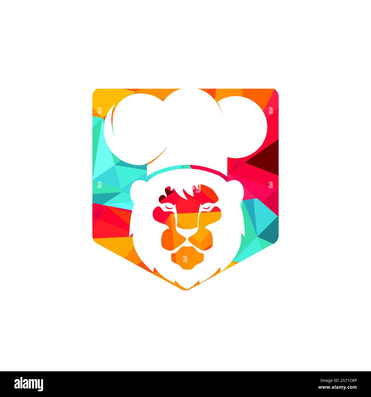 Chef lion vector logo design template. Food restaurant logo concept ...