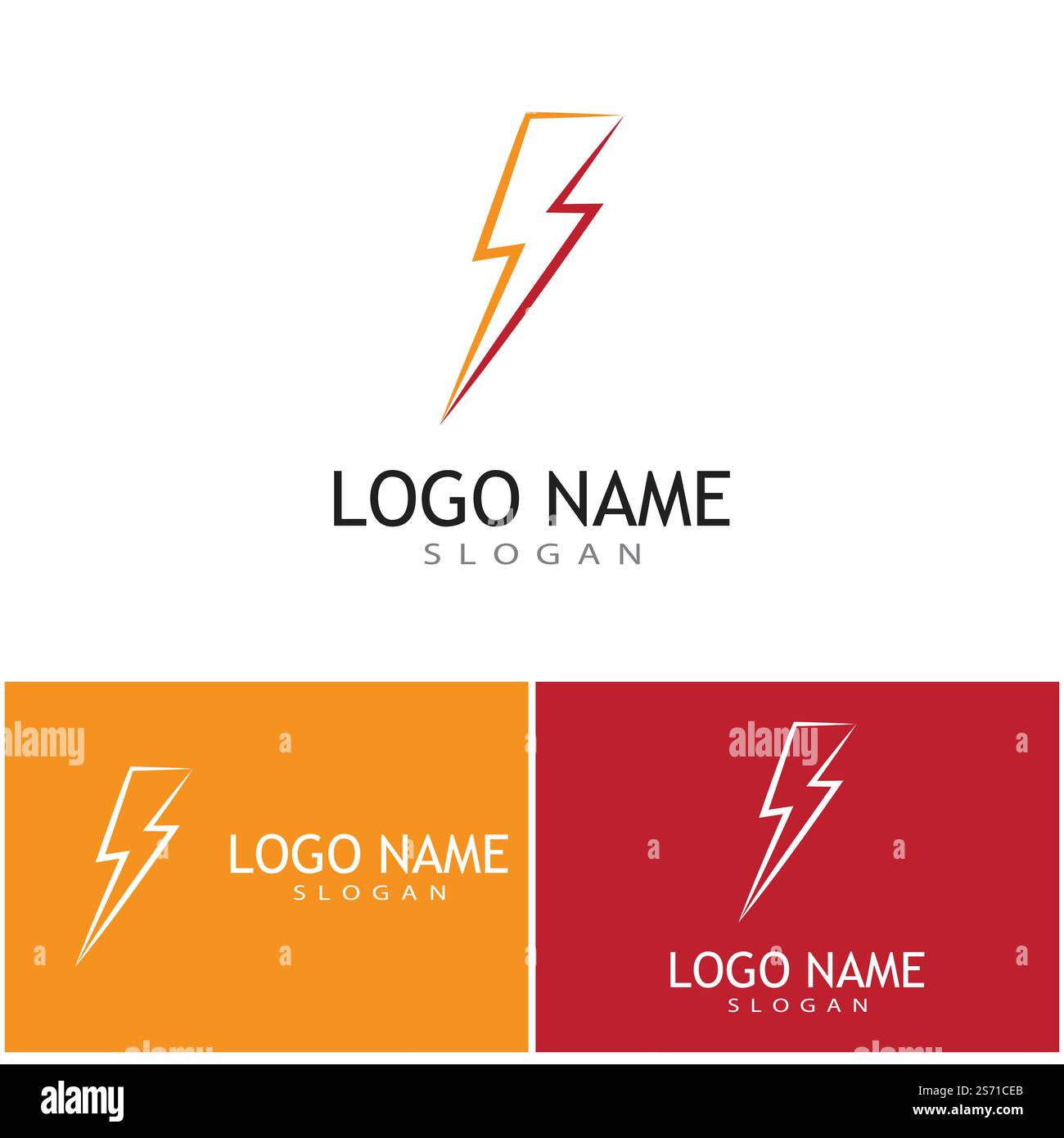 Power lightning logo vector design Stock Vector Image & Art - Alamy