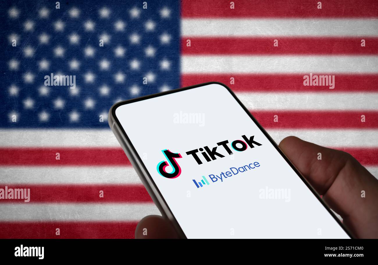 Tiktok platform hi-res stock photography and images - Alamy