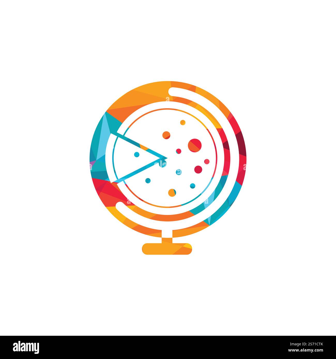 Pizza Planet vector logo design. Unique pizzeria logotype design ...
