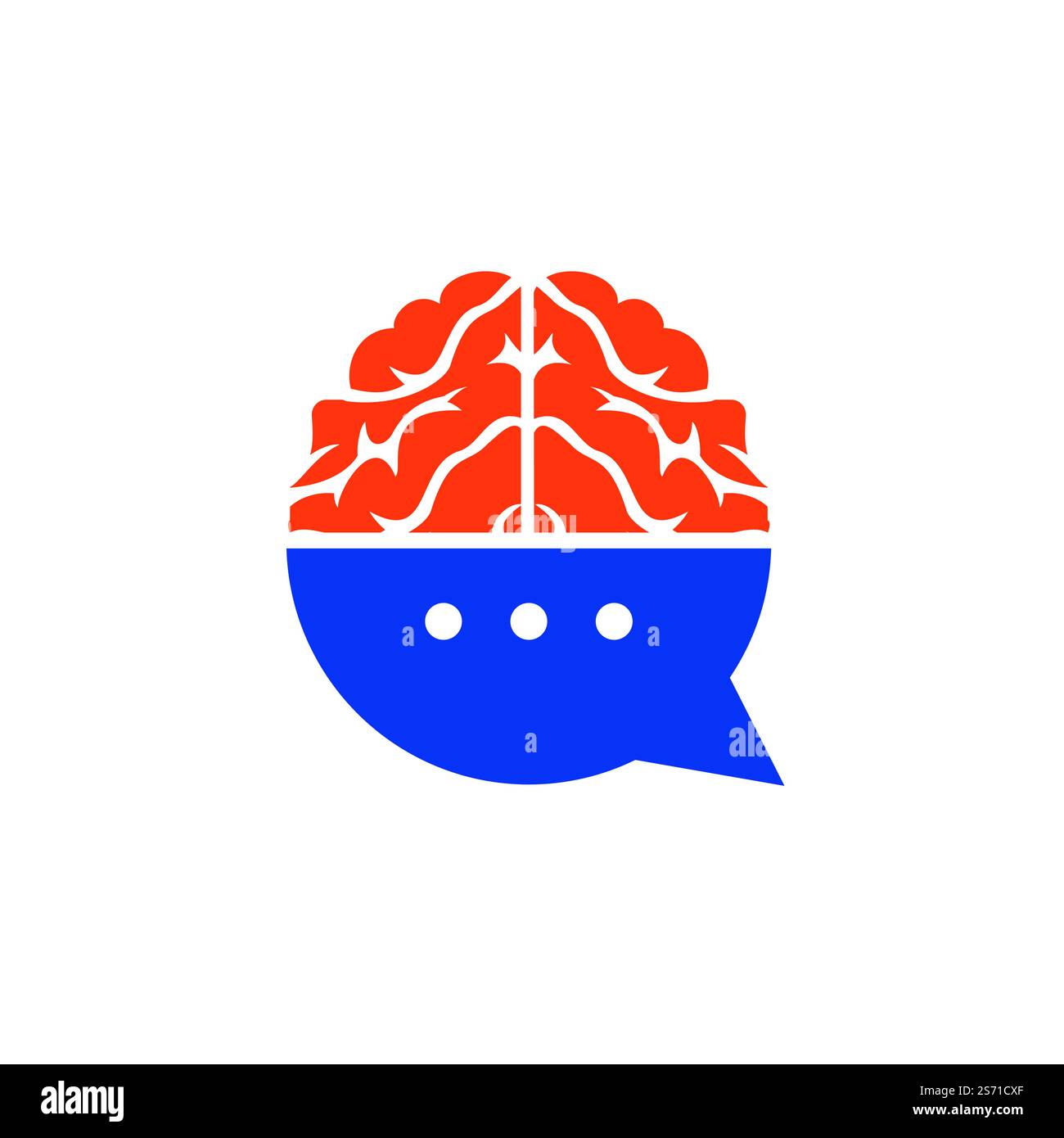 Brain chat vector logo template. Brain Consult logo design concept ...
