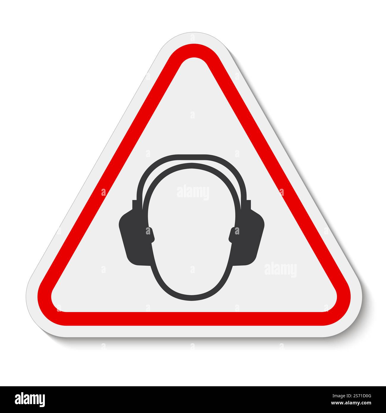 Hearing Protection Symbol Floor Sign Stock Vector Image & Art - Alamy