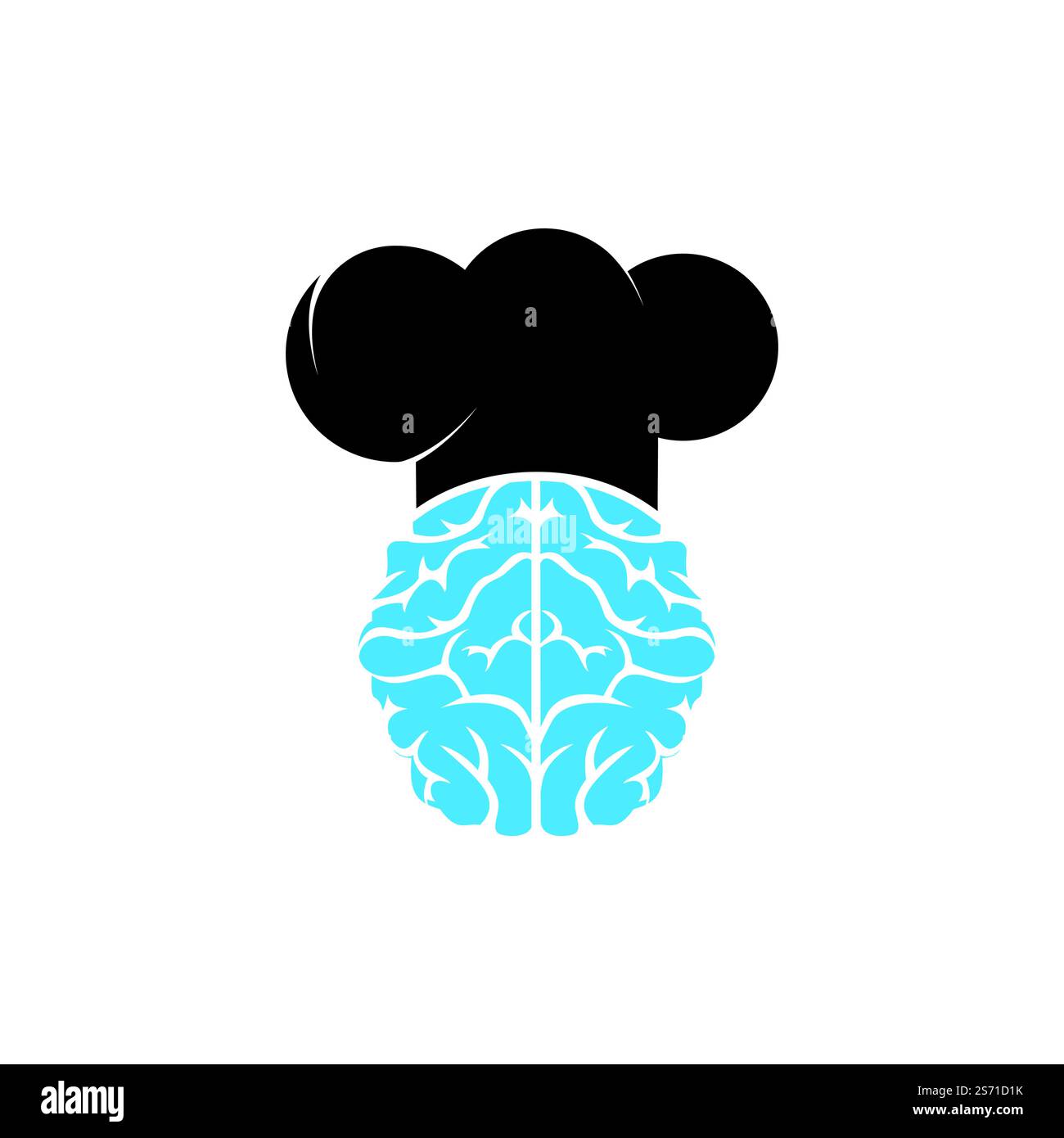 Smart chef vector logo design concept. Brain and chef hat icon Stock ...