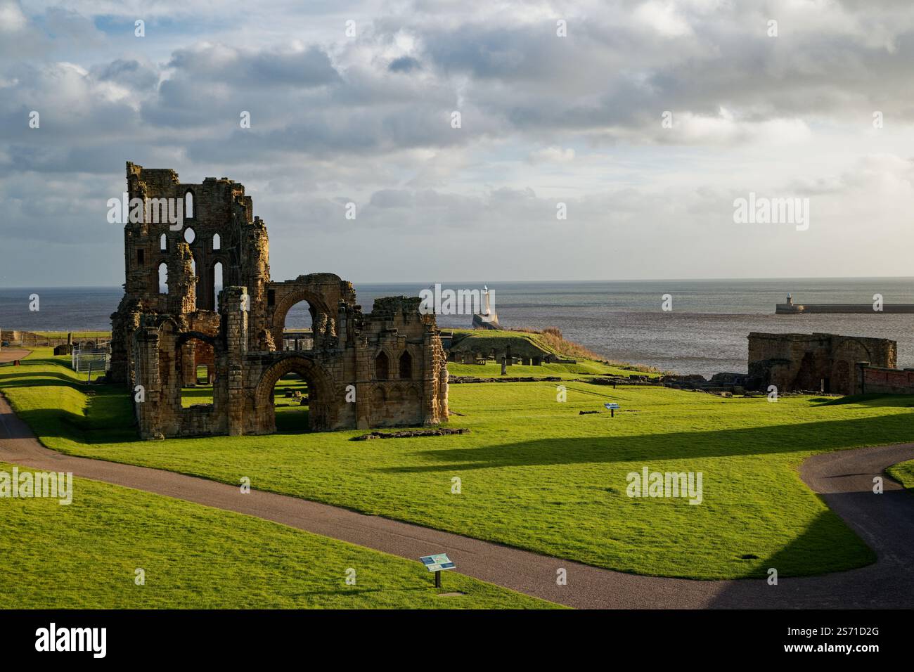 The ruins of Tynemouth Priory, Newcastle, England Stock Photo - Alamy