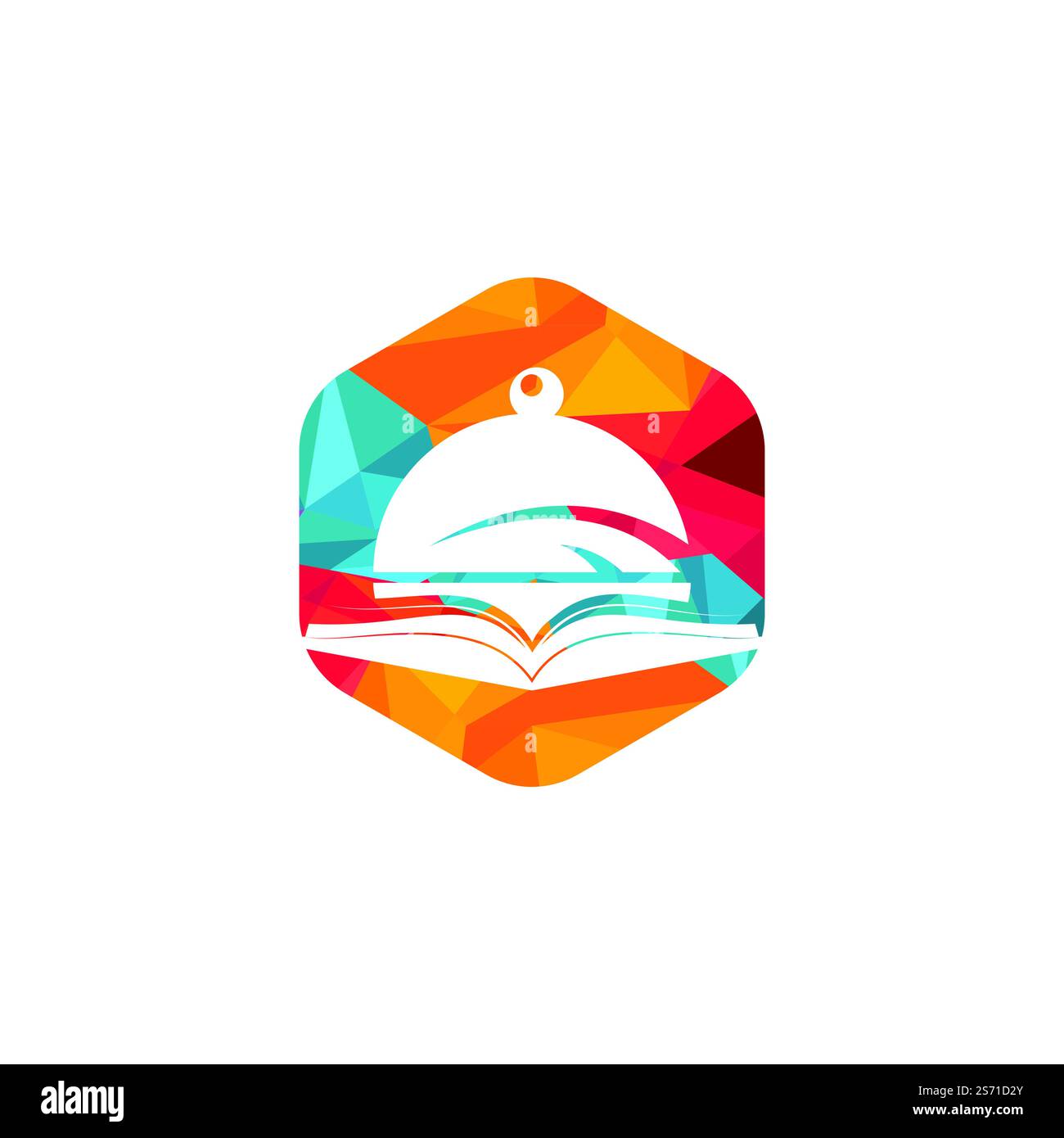 Food education vector logo design. Cooking food nutrition study ...