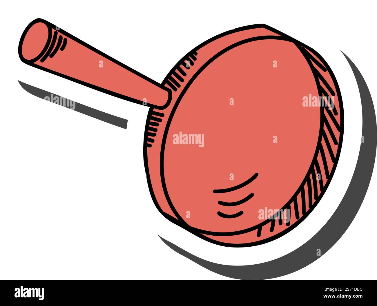 Magnifier sticker with shadow on education theme. Back to school ...