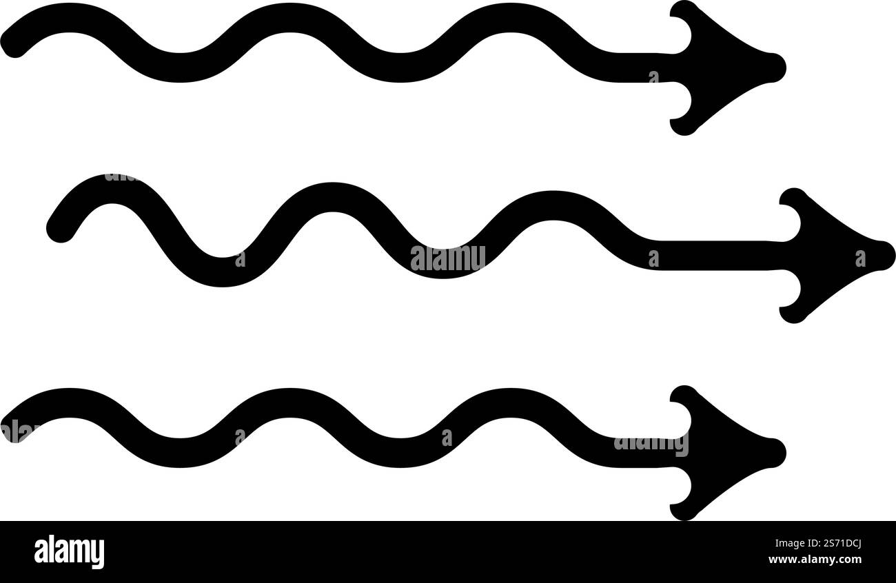 Air flow glyph Stock Vector Images - Alamy