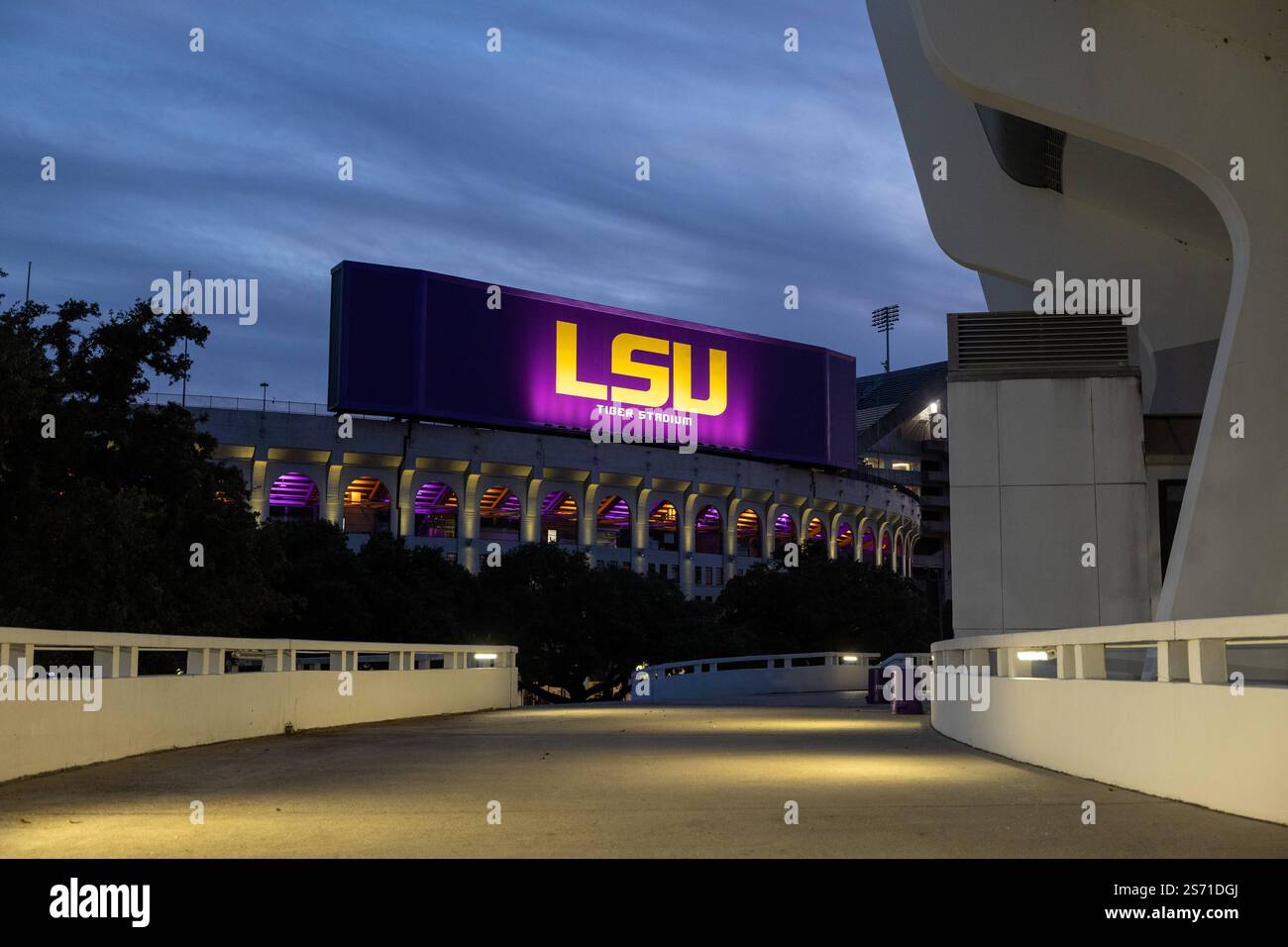 Baton Rouge, LA, USA. 17th Jan, 2025. LSU Tiger Football Stadium before ...